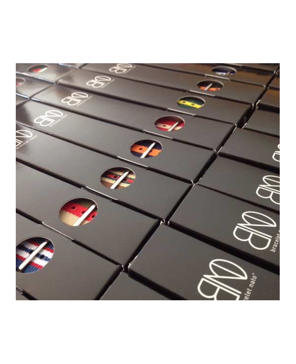 NATO Strap 20mm Black Grey OMEGA speedmaster