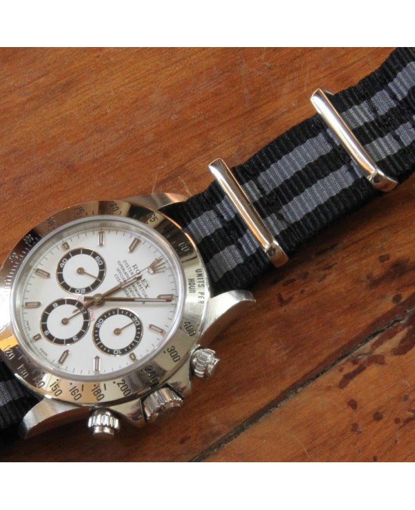 NATO Strap 19mm James Bond Black Grey
