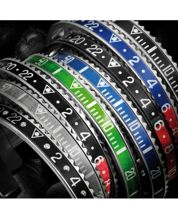 Speedometer Official Green and Polished Steel