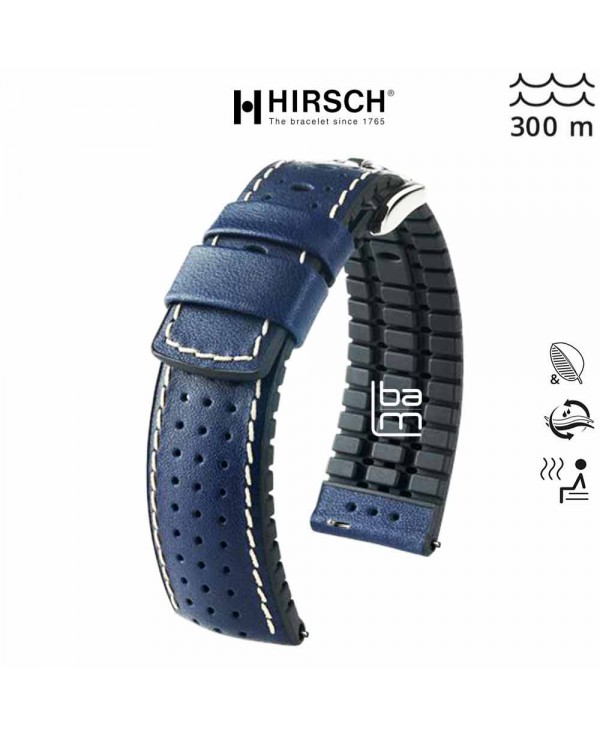 Watchstrap Hirsch TIGER Blue 20mm