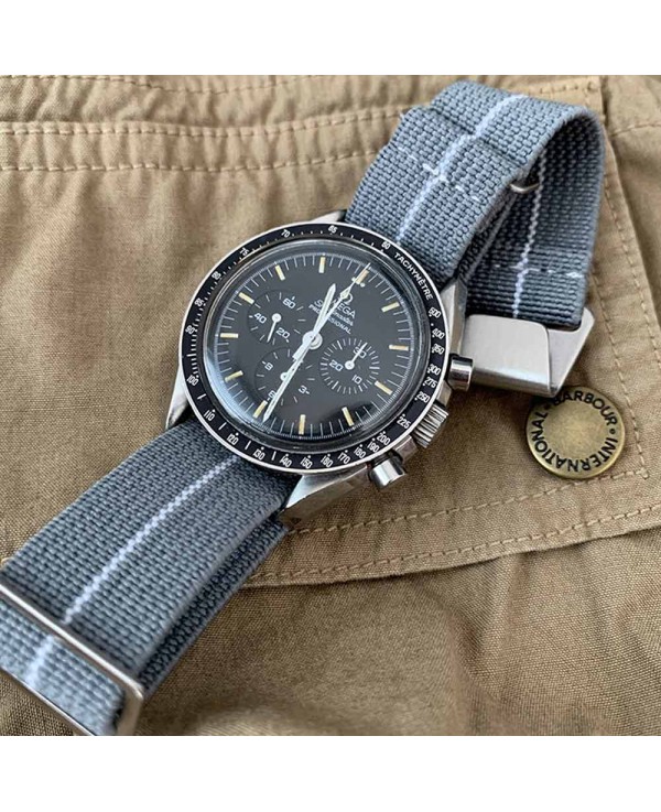 Marine Nationale 20mm Grey Paratrooper Nato bracelet
