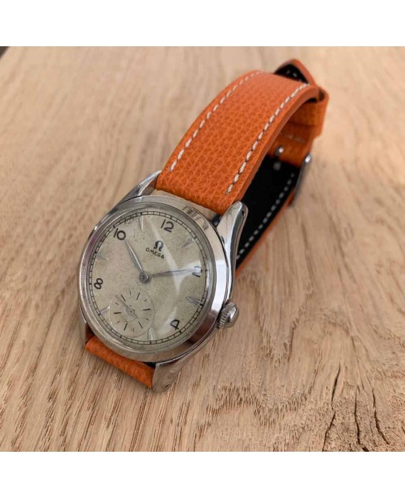 Bracelet structured calf leather 18mm ORANGE Atelier LBAM