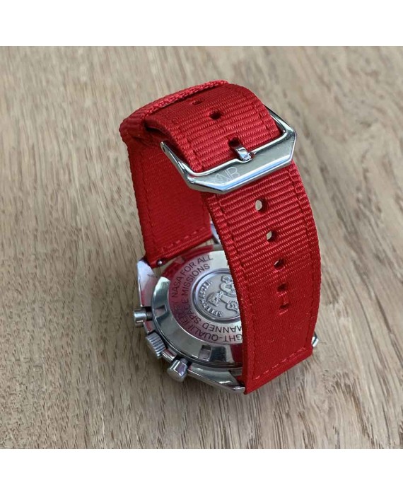 NATO bracelet 20mm smartwatch by NATOCONCEPT red