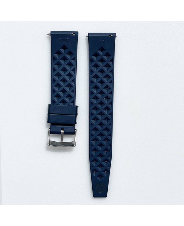 TROPIC rubber watch bracelet 22mm dark blue